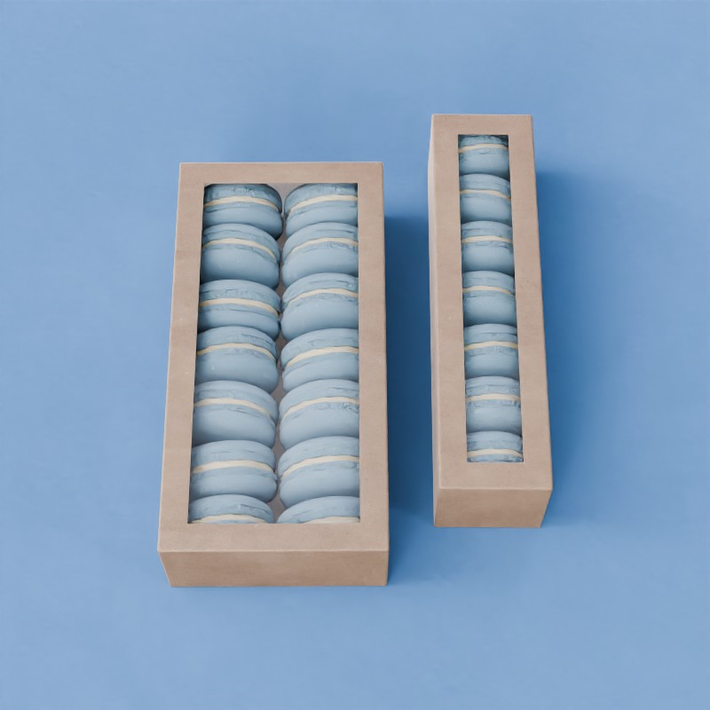 Boîtes à macarons avec fenêtre | Kraft ou blanc | WePrint – Weprint ...