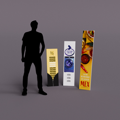 Totems rigides personnalisés | Signalétique verticale pour vos espaces ...