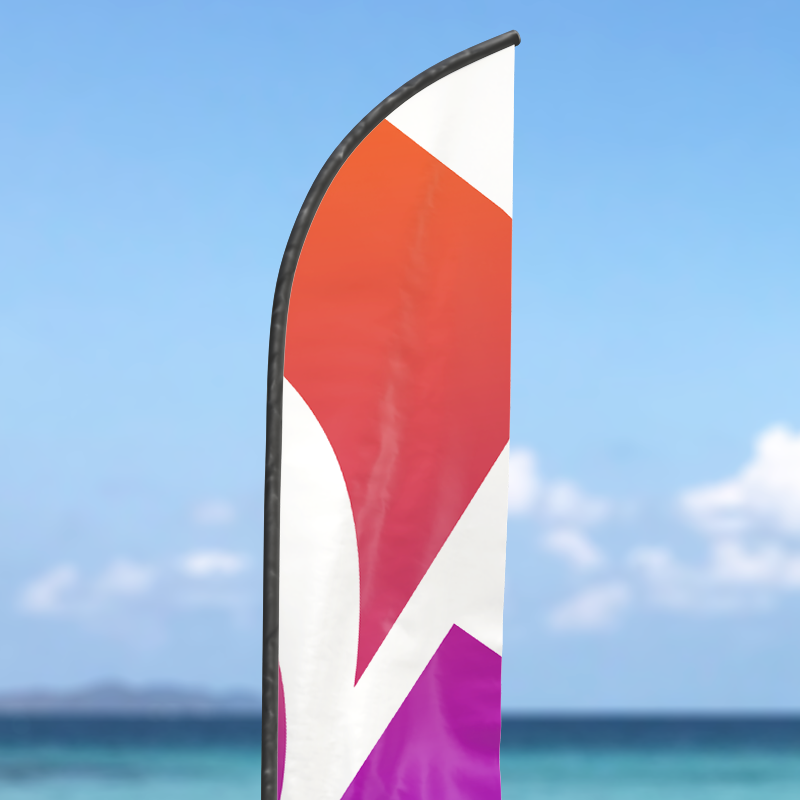 Beach Flags personnalisés | Oriflammes publicitaires | WePrint Maroc ...